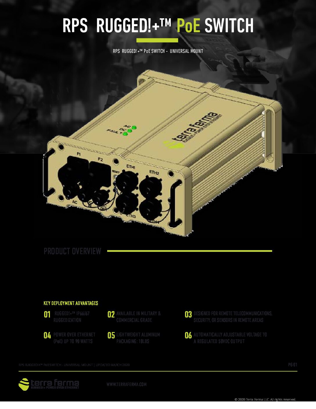 RPS Rugged!+™ PoE Switch_V4 – Terra Ferma